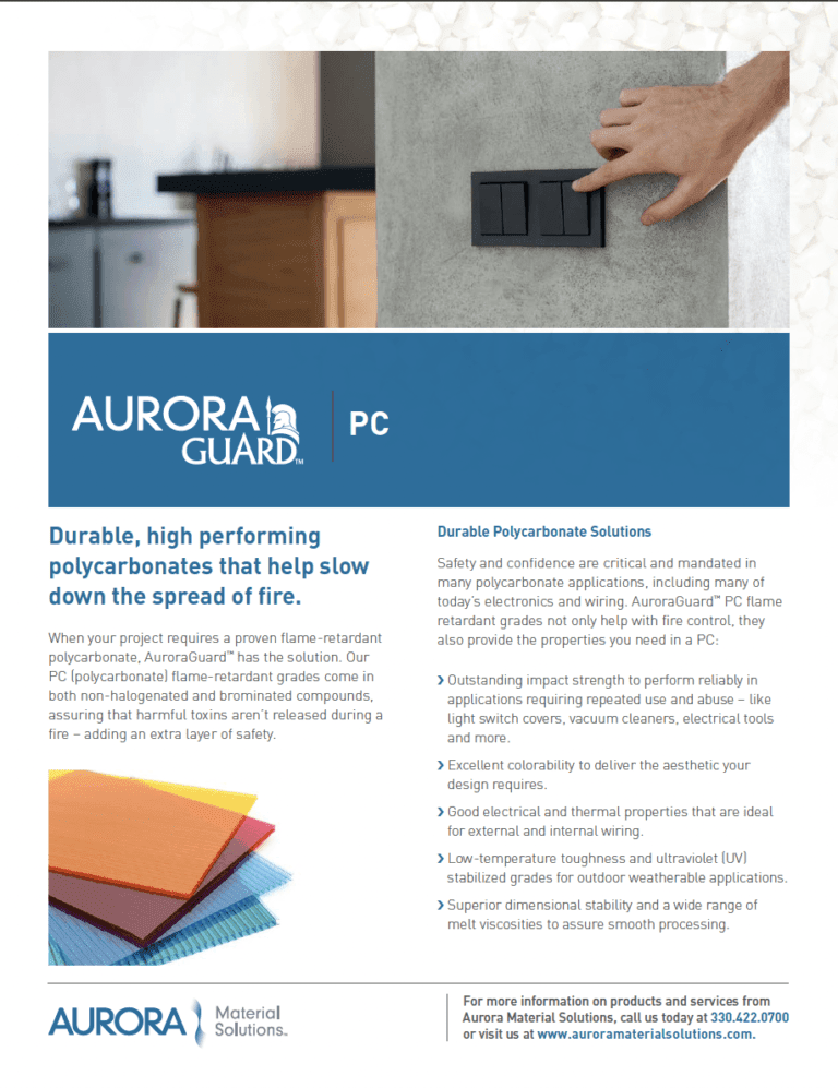 PC (Polycarbonate) Compounds | Aurora Material Solutions